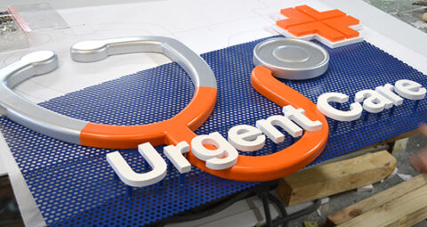 Urgent Care - Flag Sign | Viscom Wholesale Signage